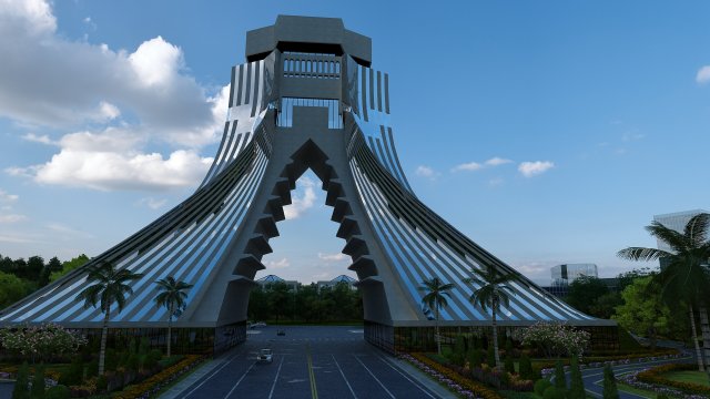 city gate 3D Model in Buildings 3DExport