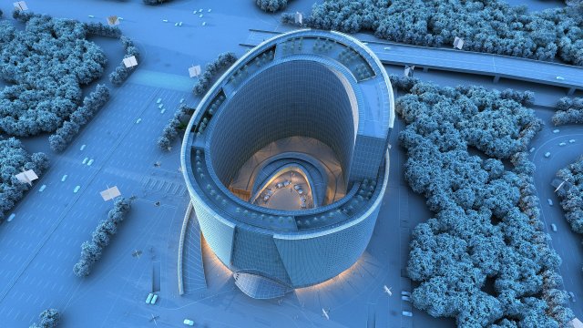 super building 3D Model in Buildings 3DExport