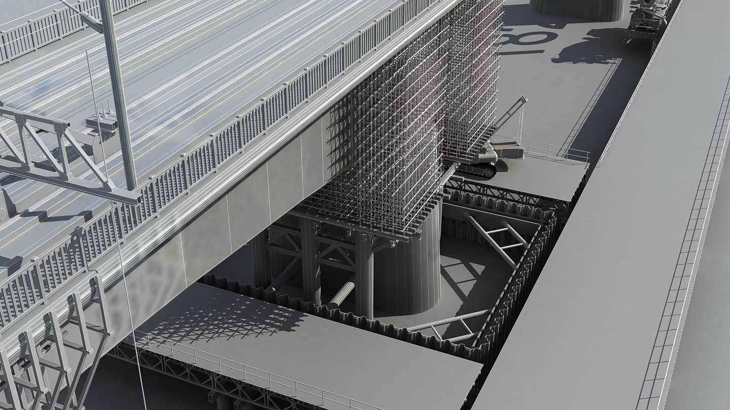 Build a bridge 3D Model in Buildings 3DExport