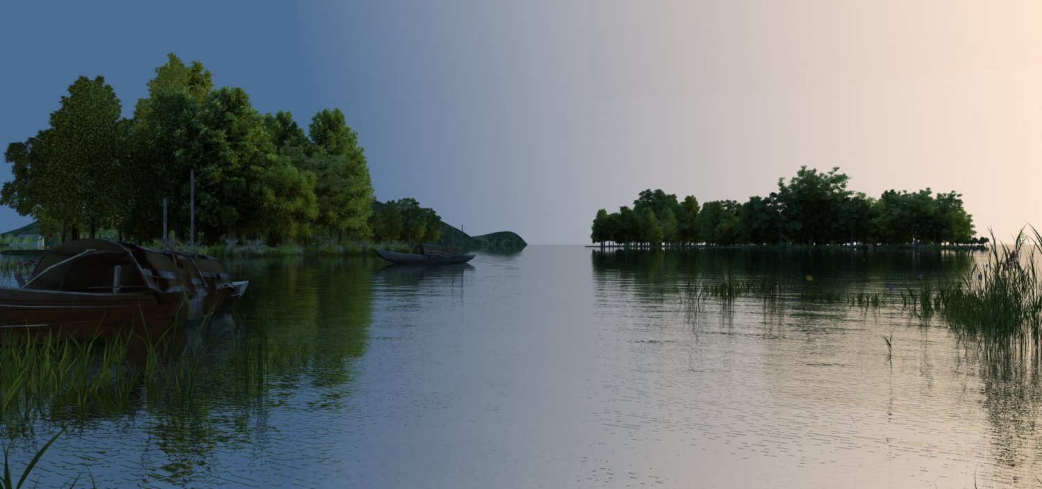 lake view 3D Models in Environment 3DExport