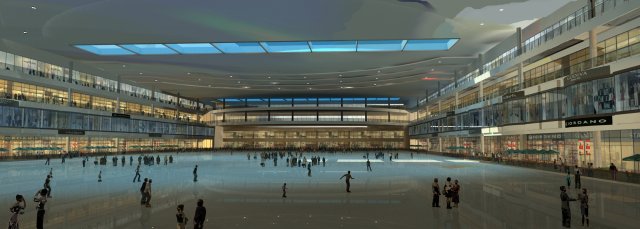 ice rink 3D Model in Hall 3DExport