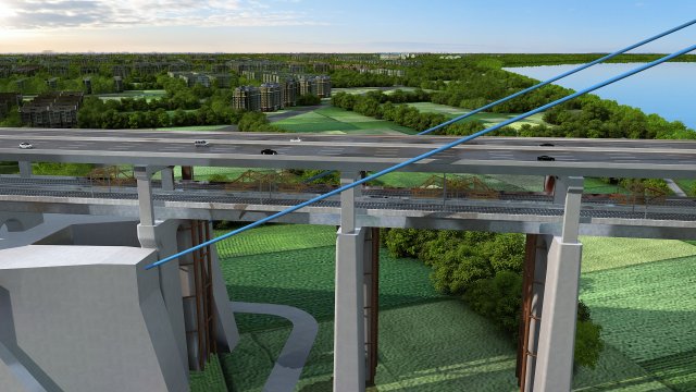 build the bridge 3D Model in Bridge 3DExport