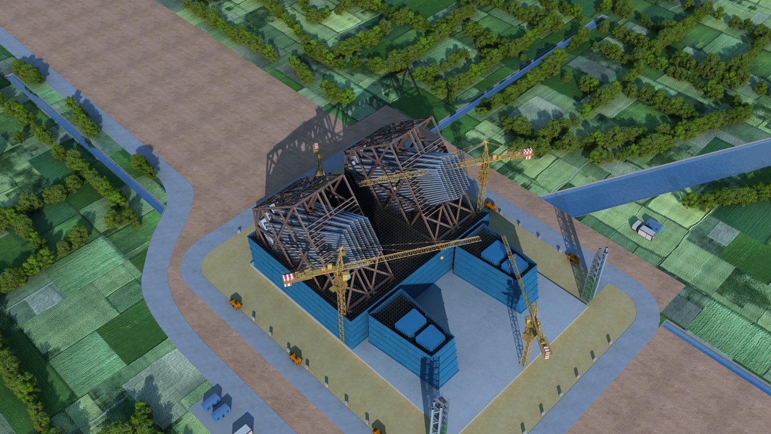 Build the bridge 3D Models in Buildings 3DExport