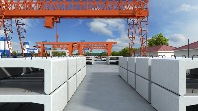 Build the bridge 3D Model in Buildings 3DExport