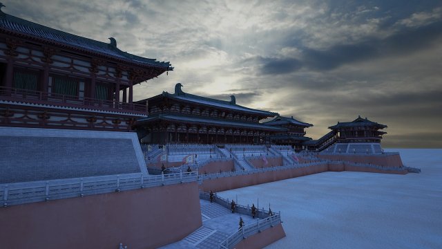 Daming Palace 3D Model in Buildings 3DExport