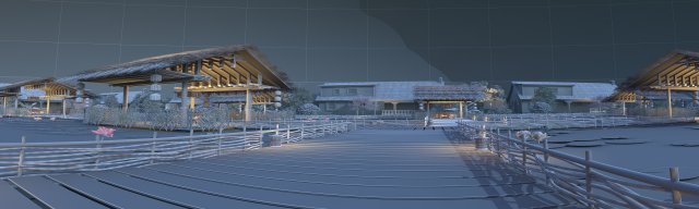 Rural 3D Model in Buildings 3DExport