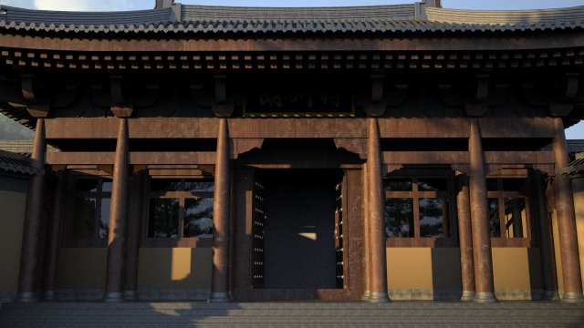 Ancient building 3D Model in Buildings 3DExport