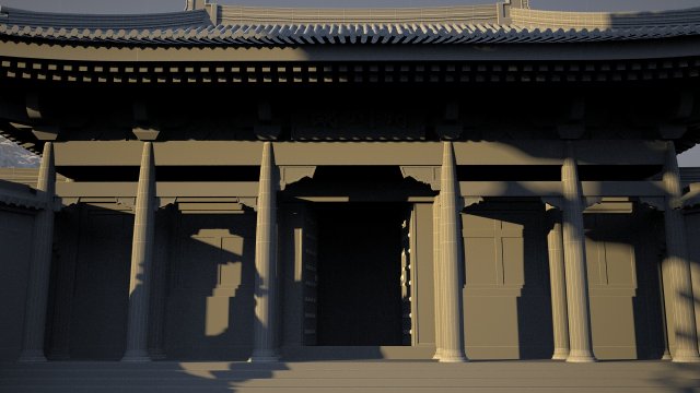 Ancient building 3D Model in Buildings 3DExport