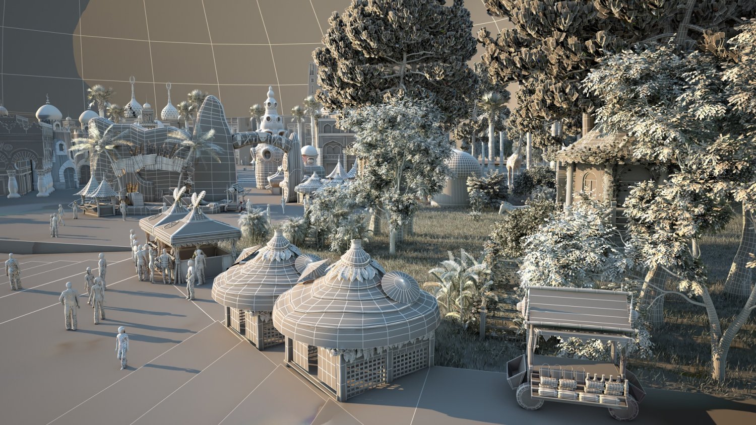 Architecture in India 3D Models in Buildings 3DExport