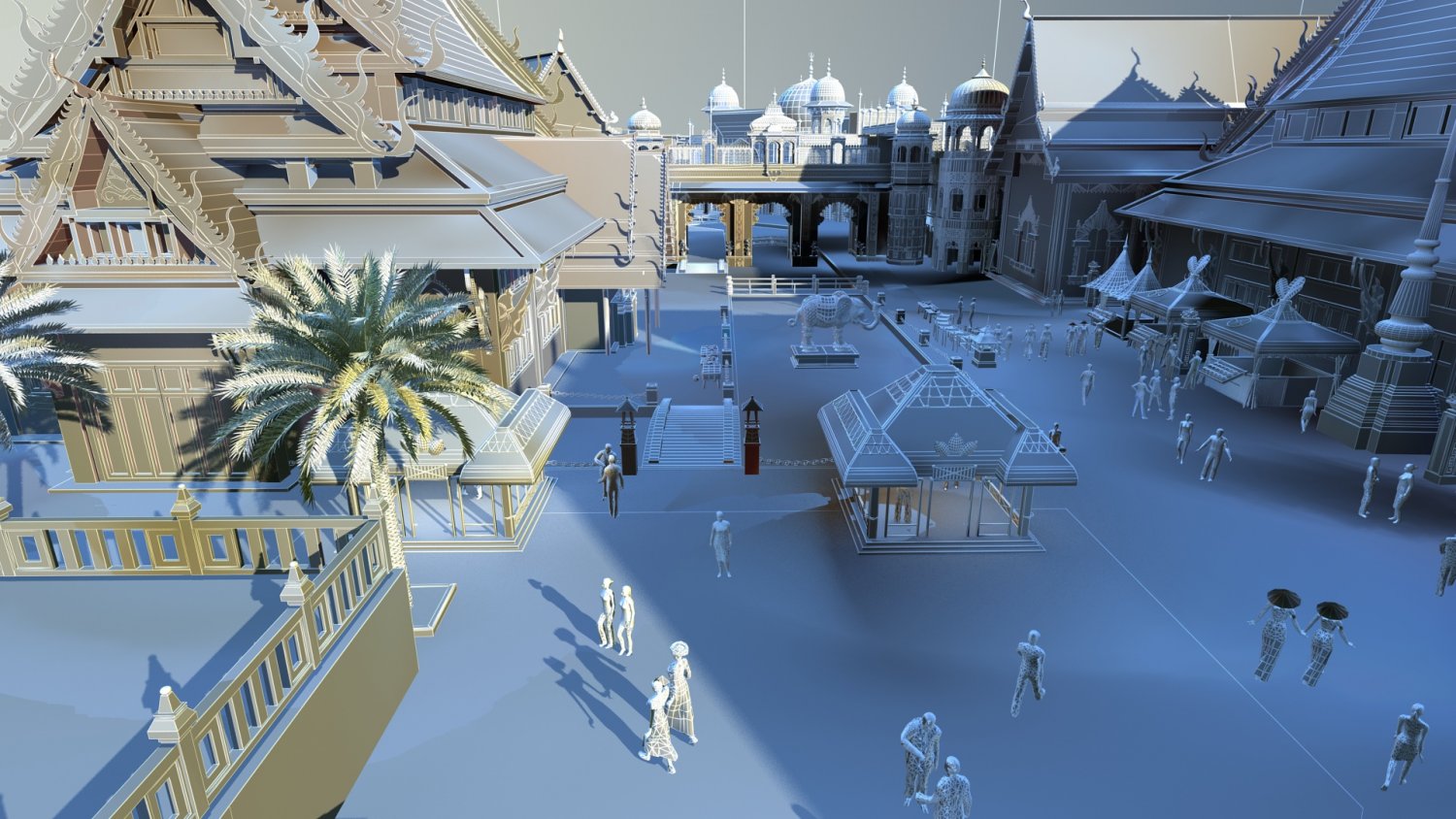 Architecture in India 3D Models in Buildings 3DExport