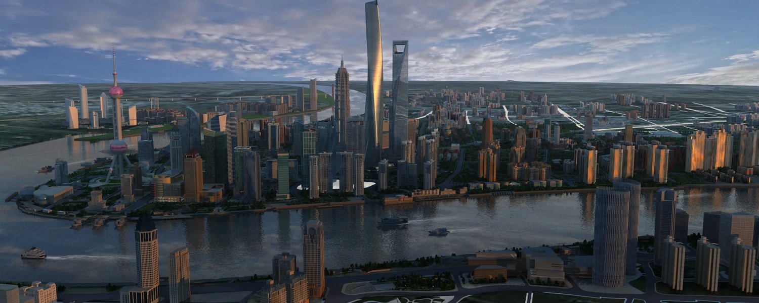 Shanghai 3D Models in Buildings 3DExport