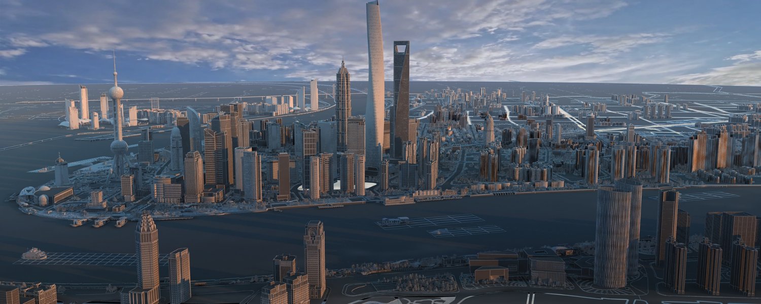 Shanghai 3D Models in Buildings 3DExport