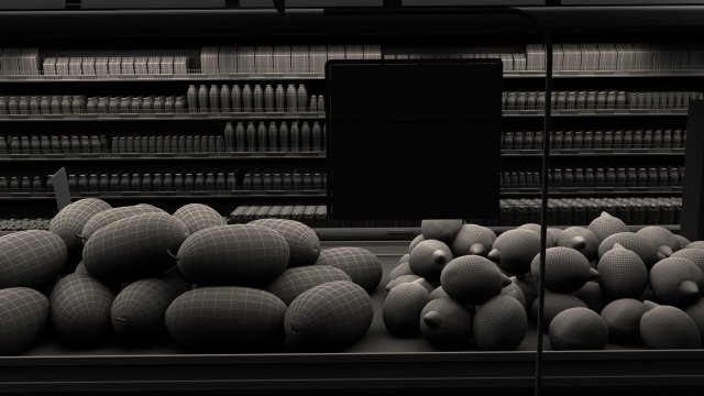 Supermarket 3D Model in Exhibit 3DExport