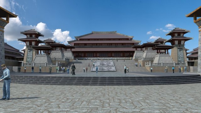 Ancient architecture 3D Model in Buildings 3DExport