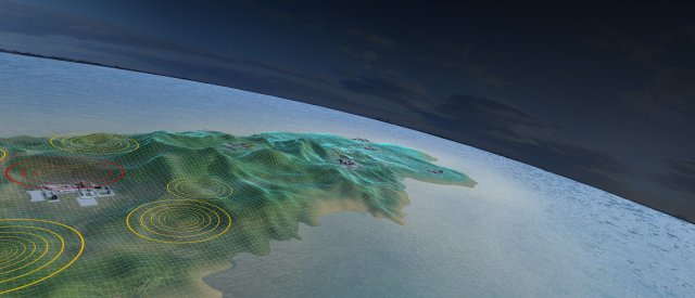 Digital information 3D Model in Terrain 3DExport