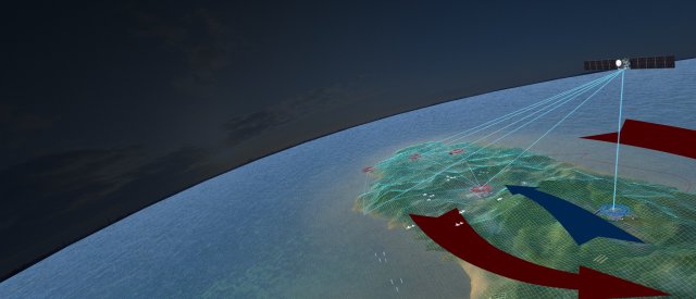 Digital information 3D Model in Terrain 3DExport