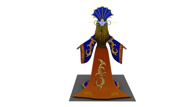 Cartoon queen 3D Model in Cartoon 3DExport