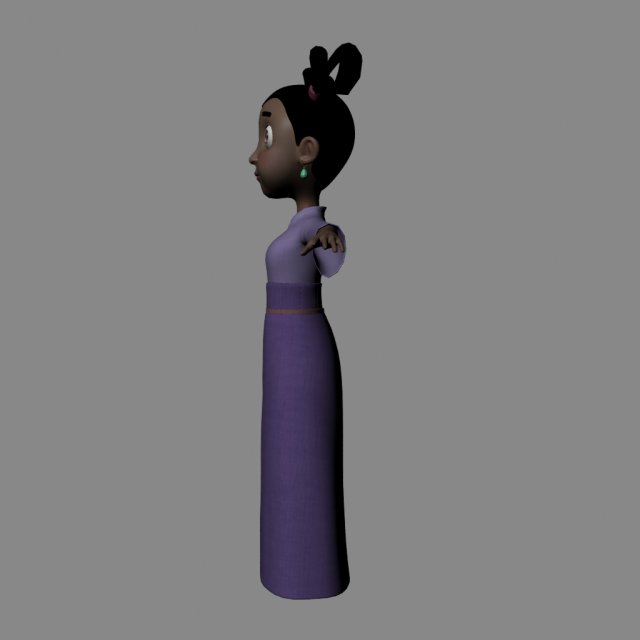 Cartoon Girl 3d Model In Cartoon 3dexport