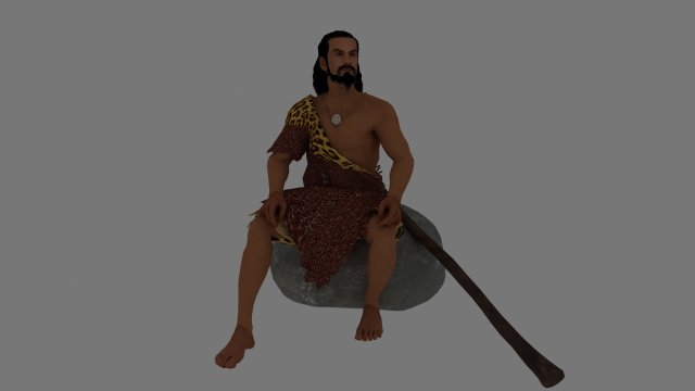 Primitive 3D Model in Man 3DExport