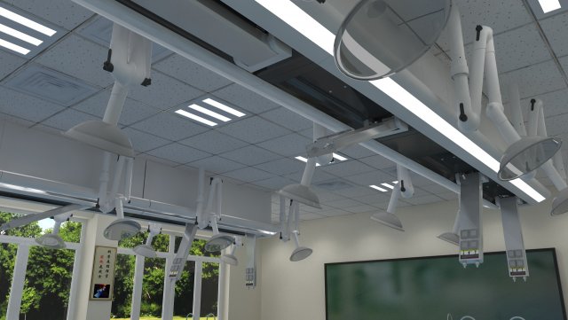 Laboratory 3D Model in Hall 3DExport