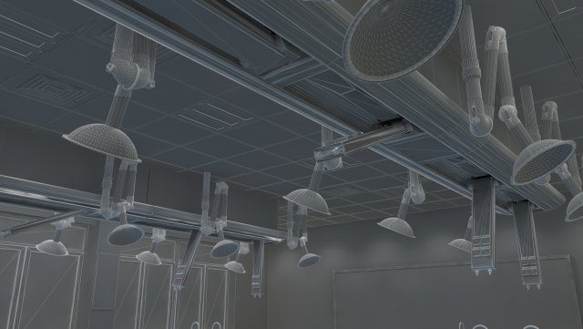 Laboratory 3D Model in Hall 3DExport