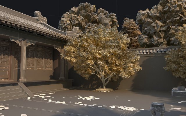 Ancient building 3D Model in Buildings 3DExport