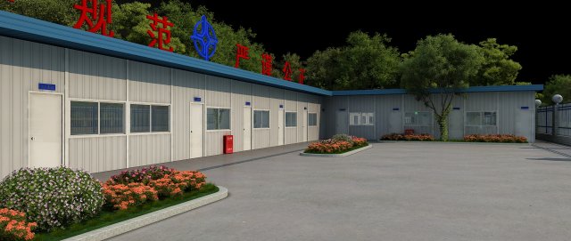 Laboratory 3D Model in Buildings 3DExport