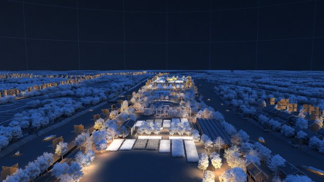 City night view 3D Model in Buildings 3DExport