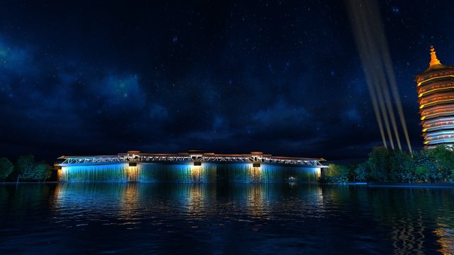 City night view 3D Model in Buildings 3DExport