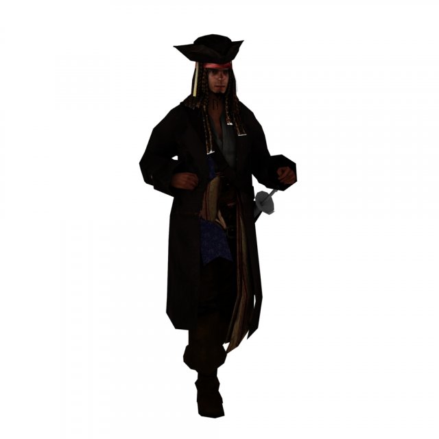 Pirate 3D Model in Man 3DExport