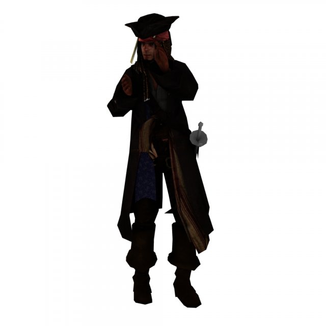 Pirate 3D Model in Man 3DExport