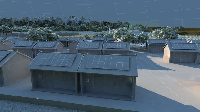 Rural 3D Model in Buildings 3DExport