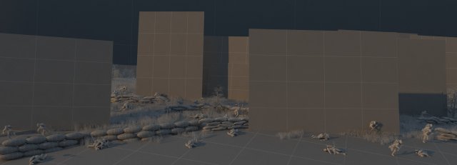Battlefield 3D Model in Environment 3DExport