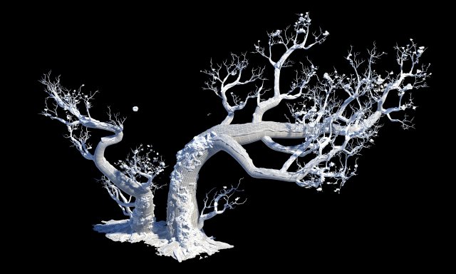 Dead tree 3D Model in Tree 3DExport