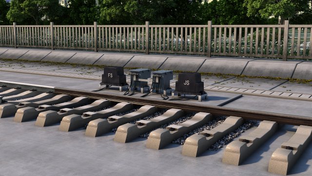 Rail 3D Model in Parts 3DExport