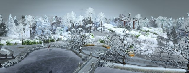 Snow scene 3D Model in Buildings 3DExport
