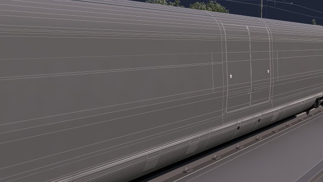 Bullet train 3D Model in Train 3DExport