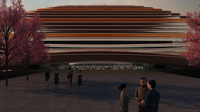 Opera house 3D Model in Buildings 3DExport