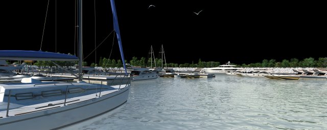 Harbor 3D Model in Buildings 3DExport