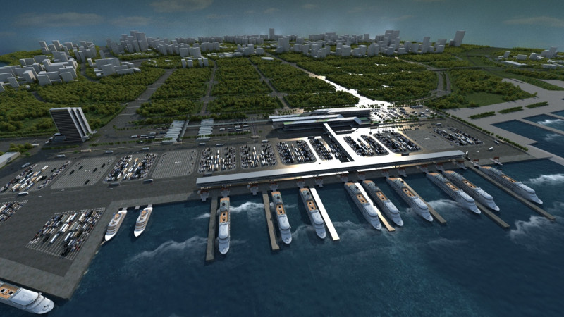 Harbor 3D Model in Buildings 3DExport