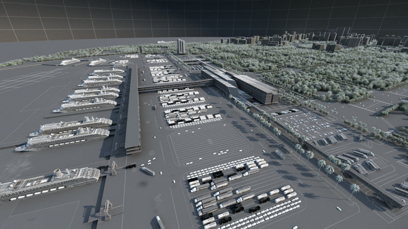 Harbor 3D Model in Buildings 3DExport
