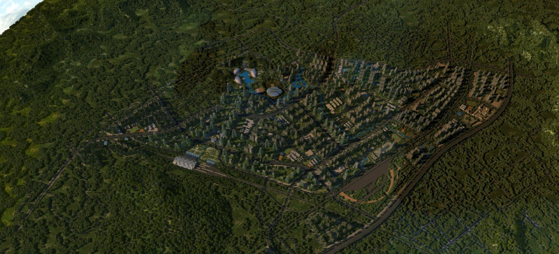 Green building 3D Model in Buildings 3DExport