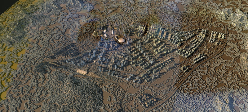 Green building 3D Model in Buildings 3DExport