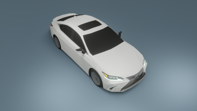 lexus es300 low poly 3D Model in Sedan 3DExport