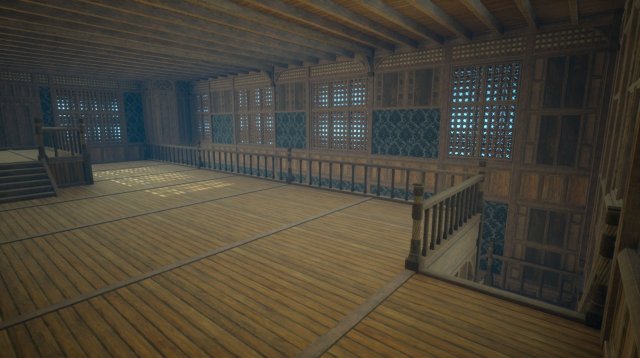 Medieval House library- interior and exterior design Low-poly 3D Model ...