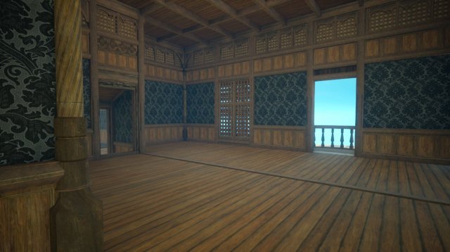 Medieval House library- interior and exterior design Low-poly 3D Model ...
