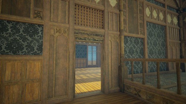 Medieval House library- interior and exterior design Low-poly 3D Model ...