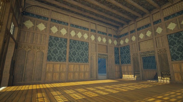 Medieval House library- interior and exterior design Low-poly 3D Model ...