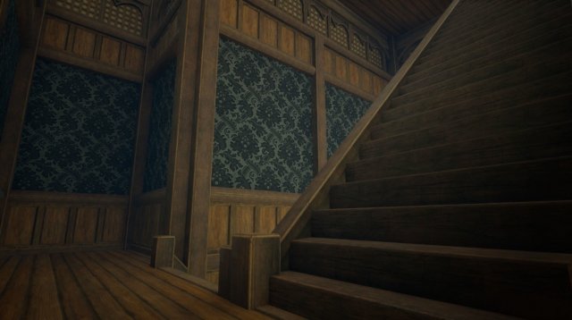 Medieval House library- interior and exterior design Low-poly 3D Model ...