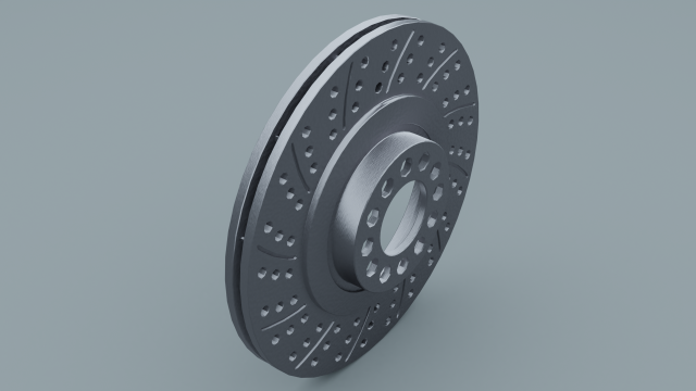 car brake disk 3D Model in Parts of auto 3DExport